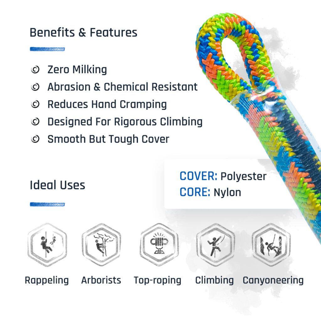 PELICAN ROPE 11.8mm - Tree Viper™ 24 Strand Arborist Tree Climbing Rope ...